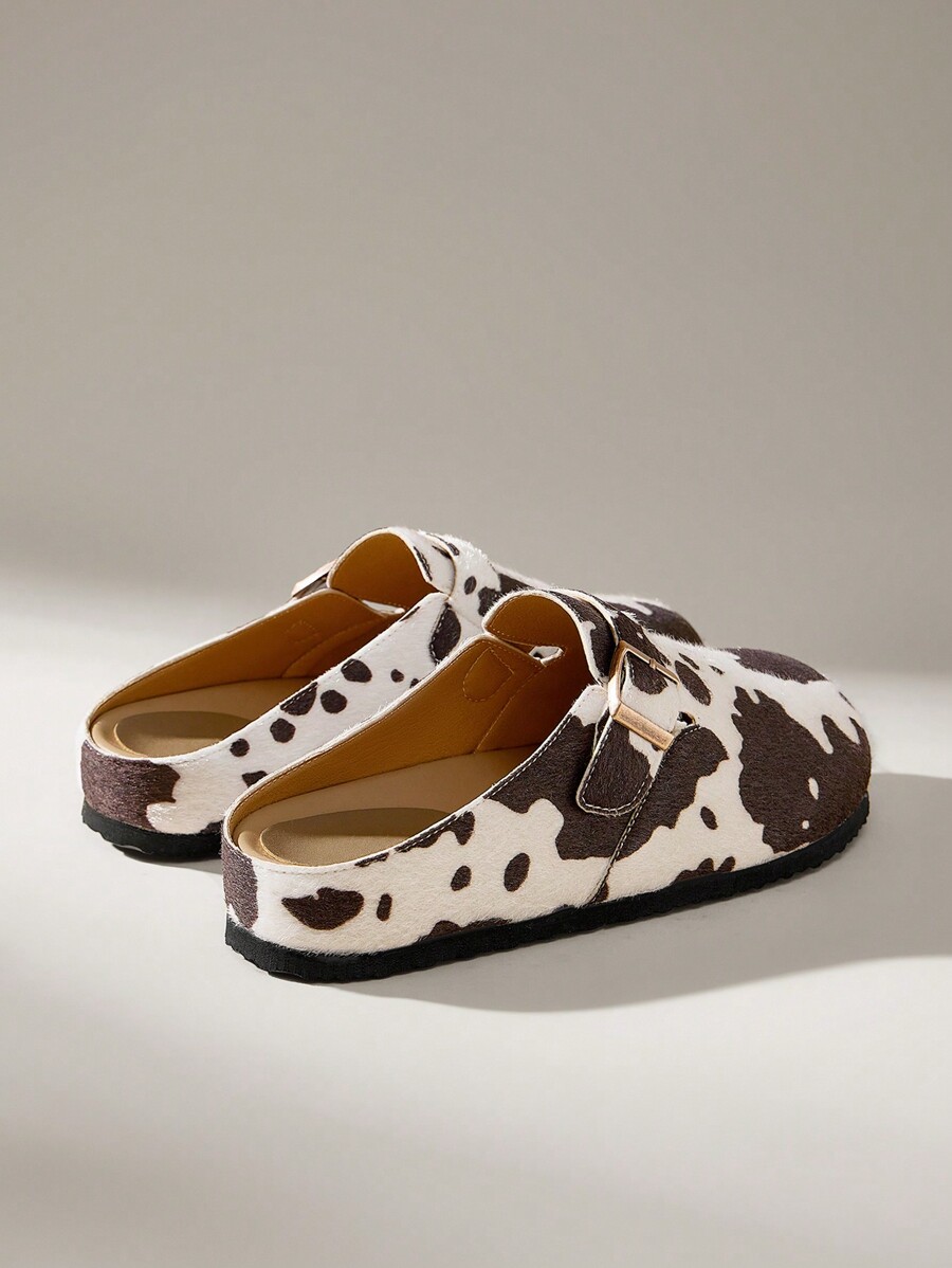 Solecia Women's Casual & Fashionable Cow Print Flat Loafers Spring ...