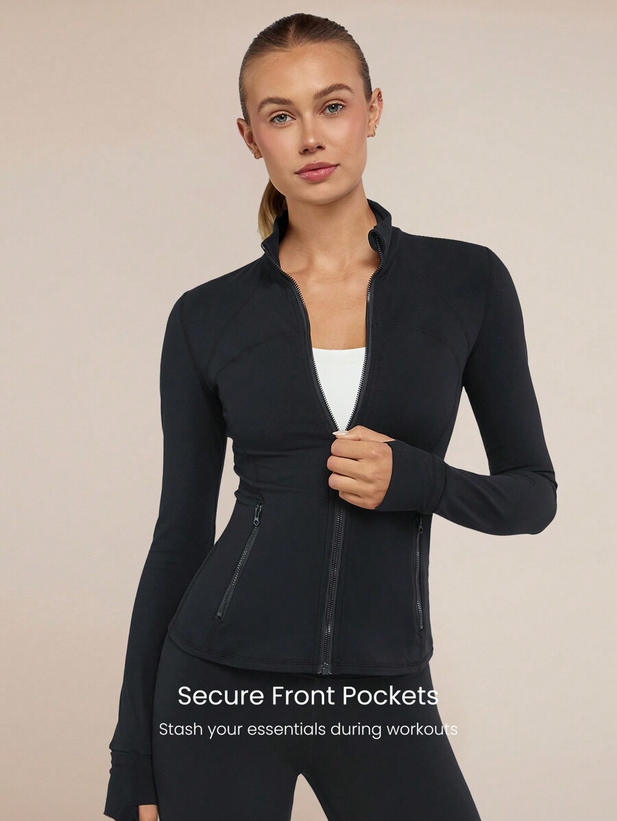 GLOWMODE FeatherFit™ Slim-It Streamline Performance Secure Pockets Zip ...