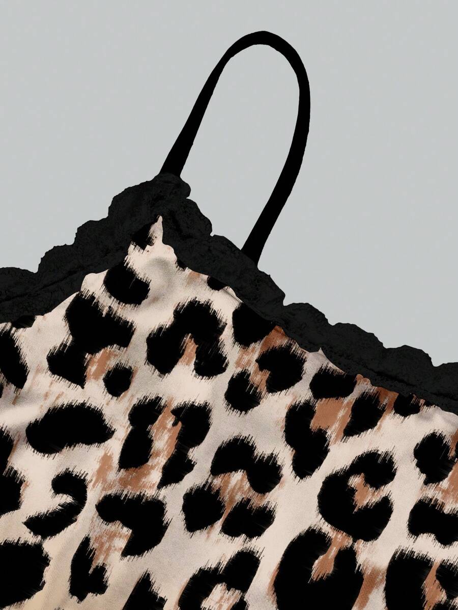 N_Standard Artist Y2k Women's Winter Sexy Lace & Ombre Leopard Print ...