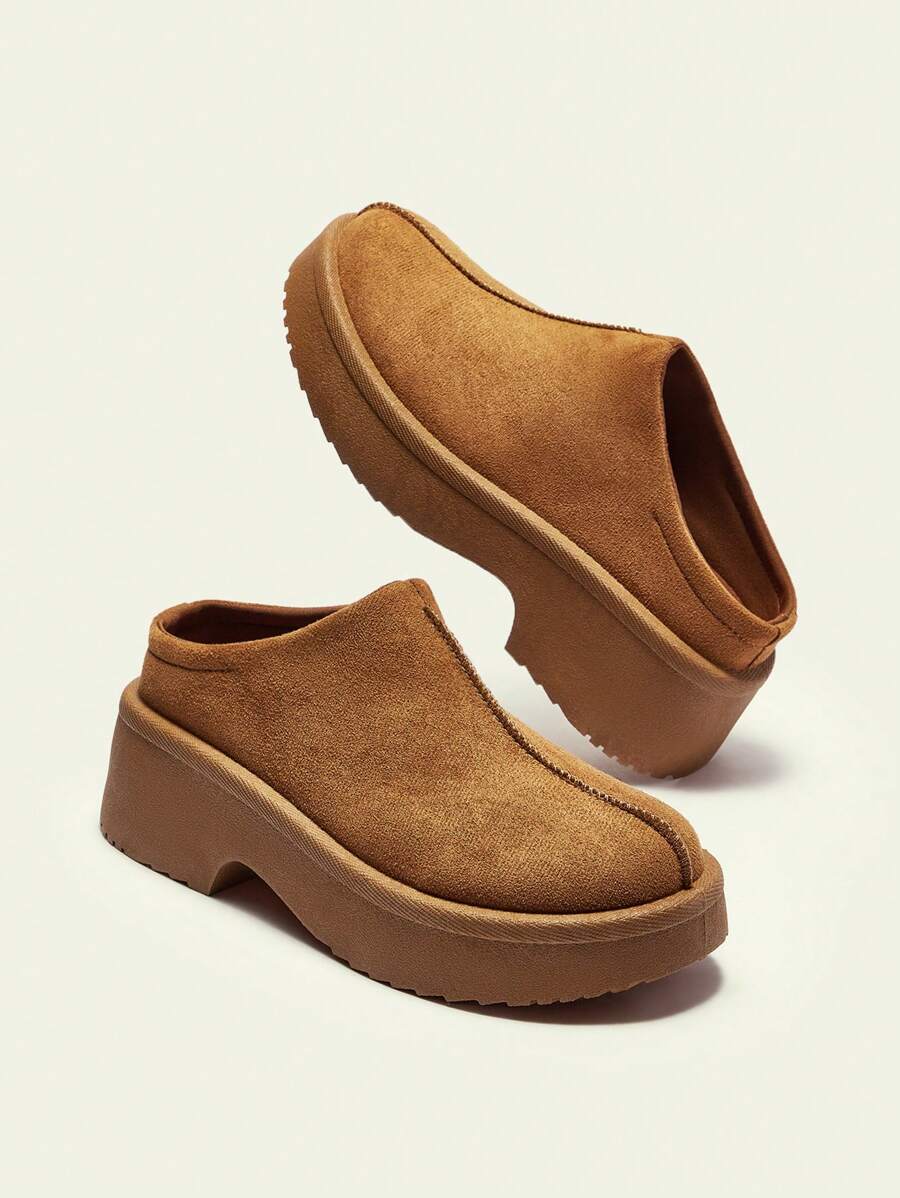 Solecia Women's Camel Plain Slip-On Short Boots Spring Shoes Spring ...