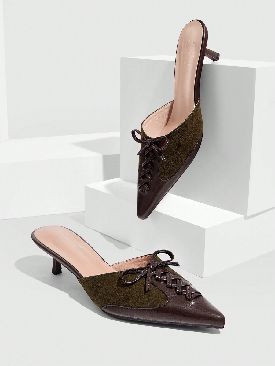 Cuccoo CUCCOO GRLICON New Red Pointed Toe Hollow Out Stiletto Mule Slip ...