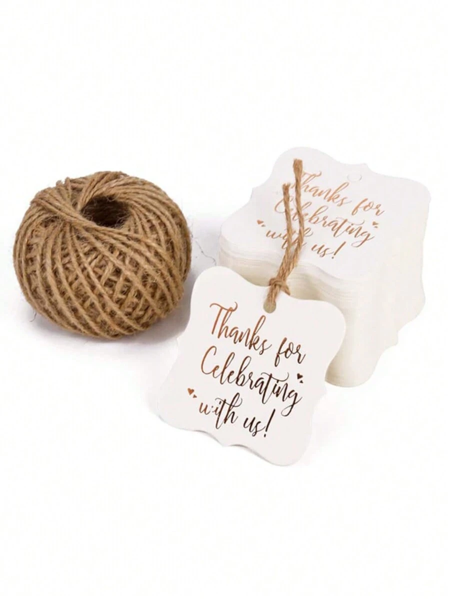 SHEIN 100 Pieces Thank You For Celebrating With Us Greeting Cards Free ...