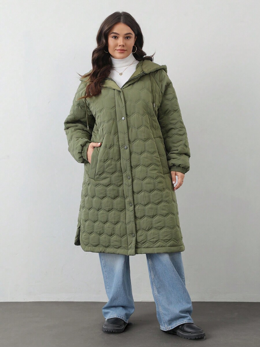 Aveloria Modichic Plus Size Women Casual Adjustable Drawstring Hooded ...