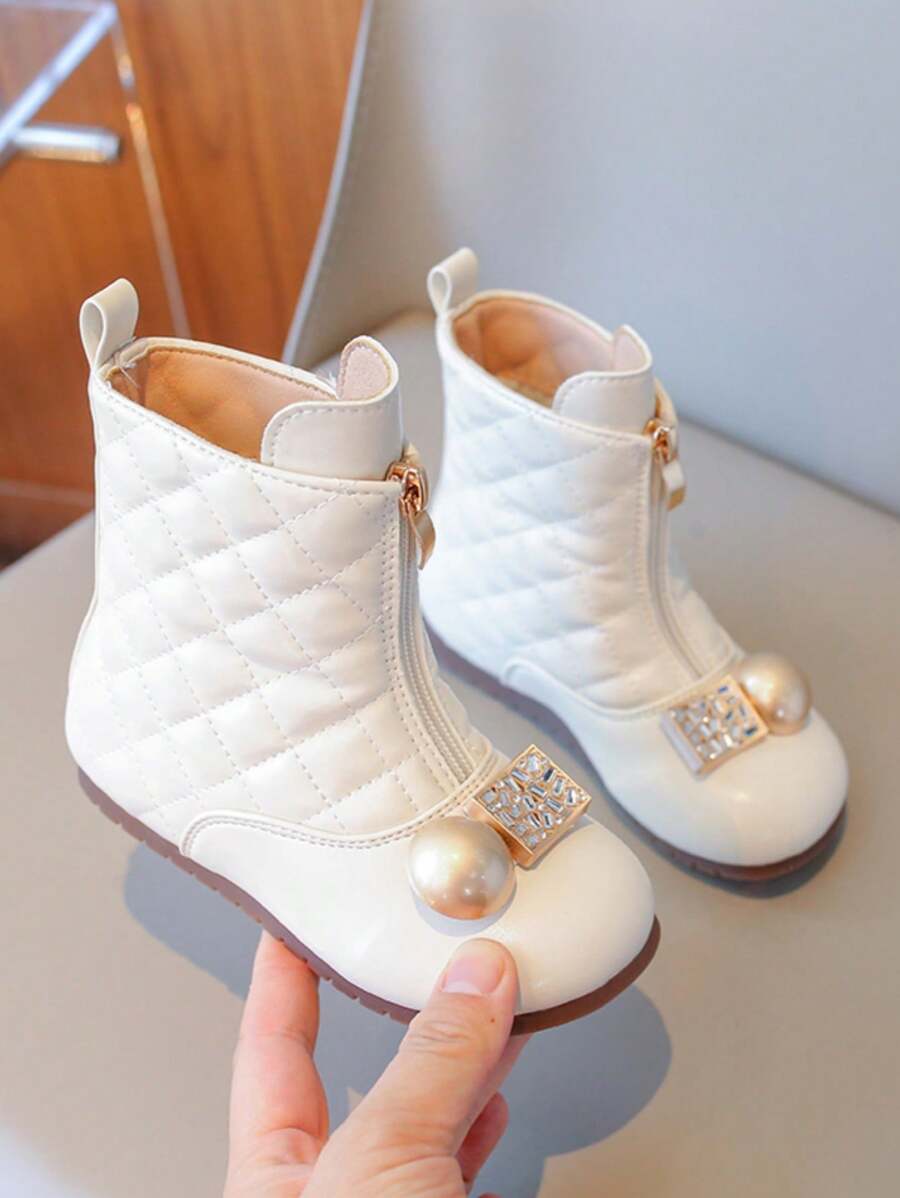 2024 Winter New Kids Short Boots, Mid-Sized Children's Leather Shoes ...