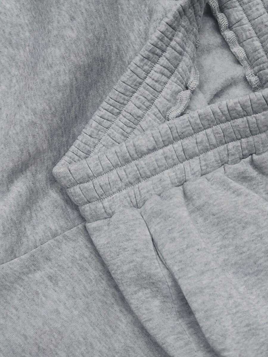 INAWLY Women's Solid Color Letter Print Pocket Simple Sweatpants Daily ...