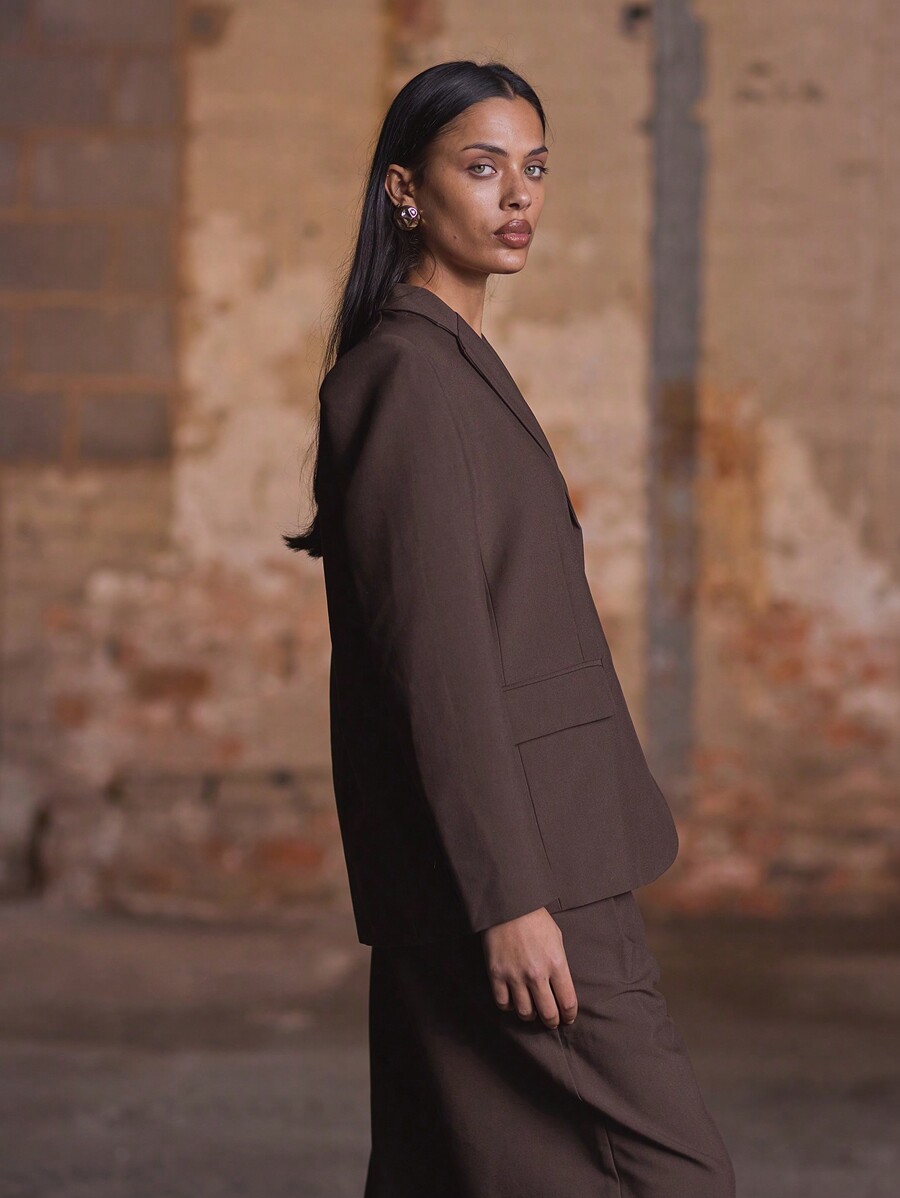 MUSERA Oversized Structured Blazer | SHEIN USA