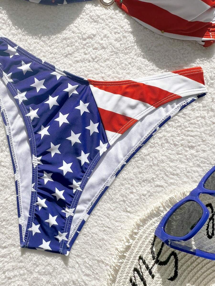 Spaghetti Strap Sexy Regular Fit All Season Women Bikini Set And High ...