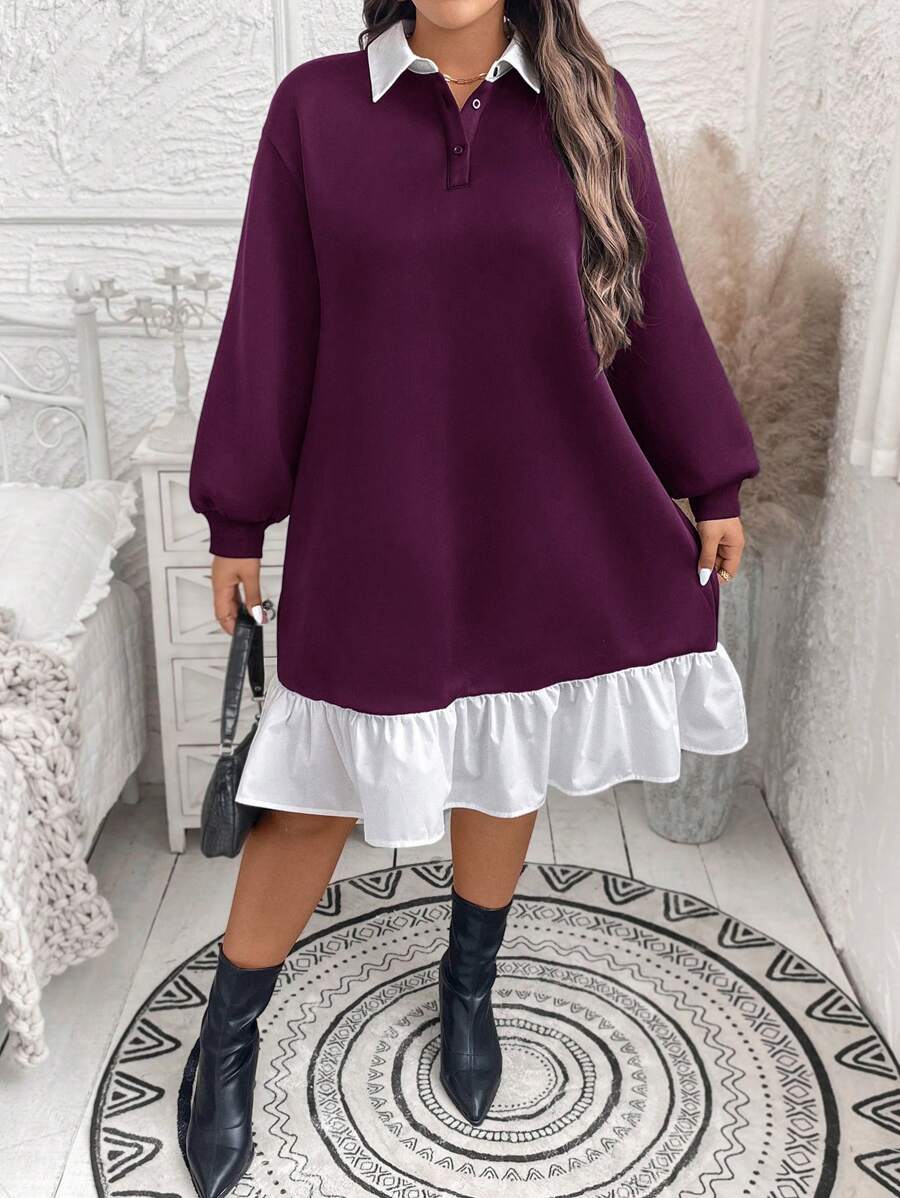SHEIN LUNE Women Casual 2 In 1 Dress Winter Clothes New Years Women ...