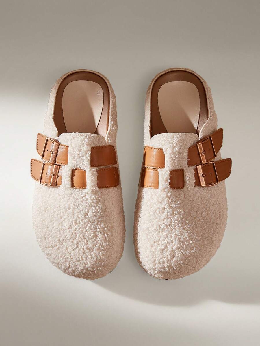 Solecia Women's Round Toe Cork Footbed Slide Clogs With Adjustable ...