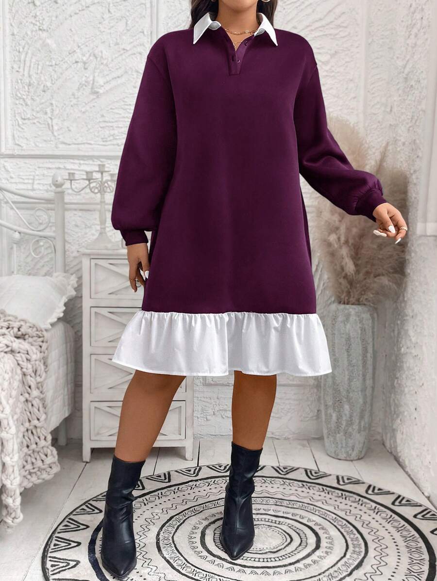 SHEIN LUNE Women Casual 2 In 1 Dress Winter Clothes New Years Women ...