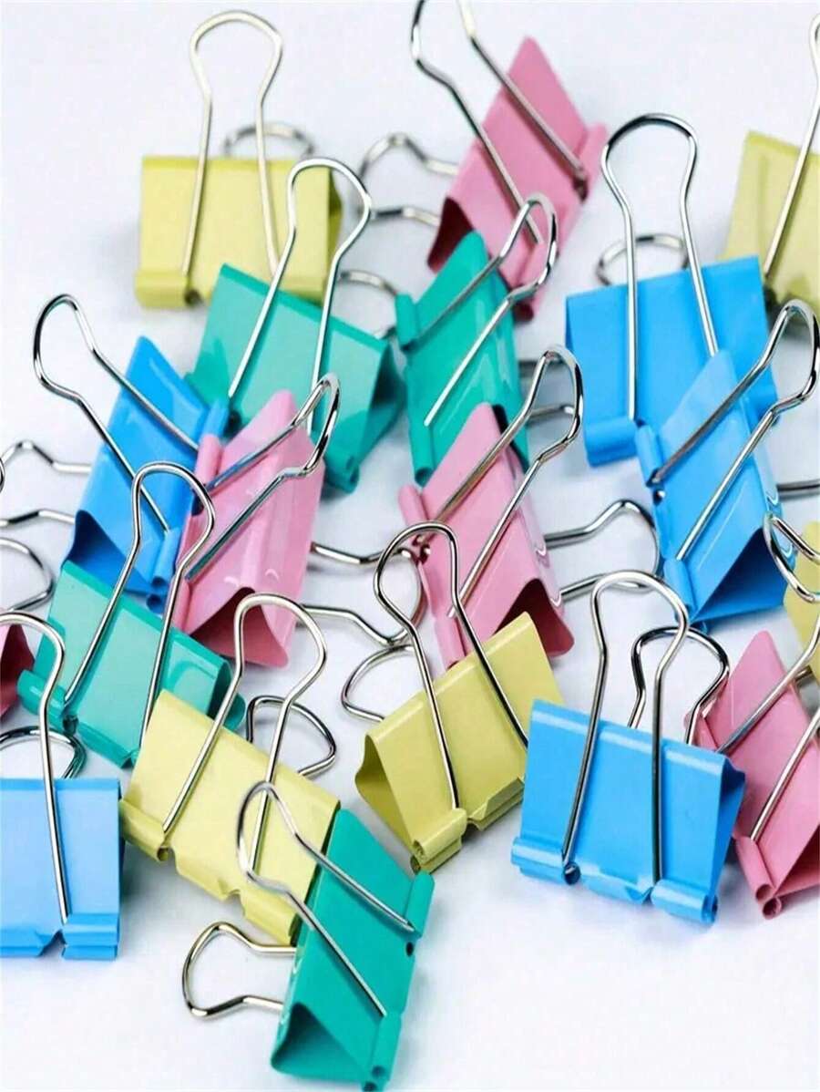 40pcs Colorful, Multipurpose Binder Clips -Color Paper Clip ...