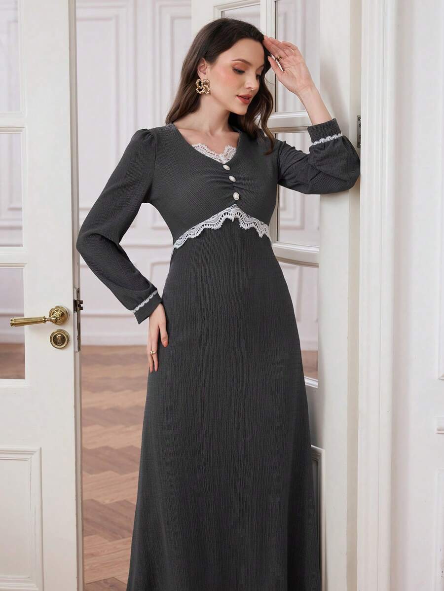 SHEIN Modely Vestido longo feminino, estilo casual e fashion para uso diário, roupa maxi ...