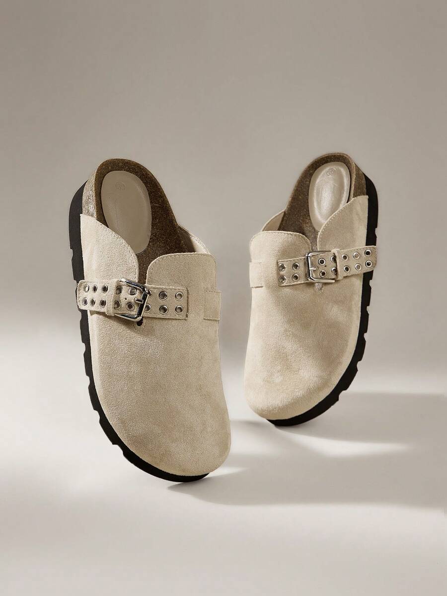 Solecia Retro Thick-Sole Mule Sandals For Women, New Platform Backless ...