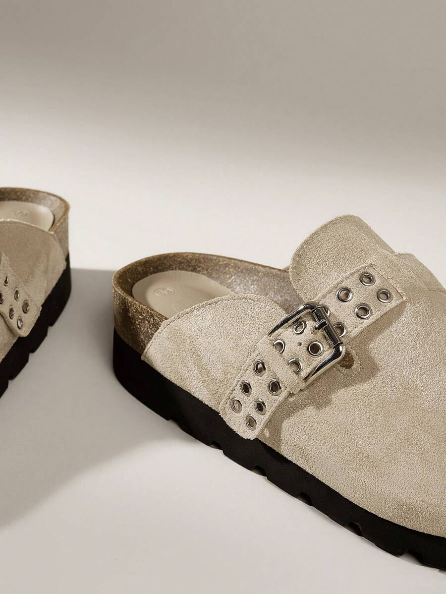 Solecia Retro Thick-Sole Mule Sandals For Women, New Platform Backless ...