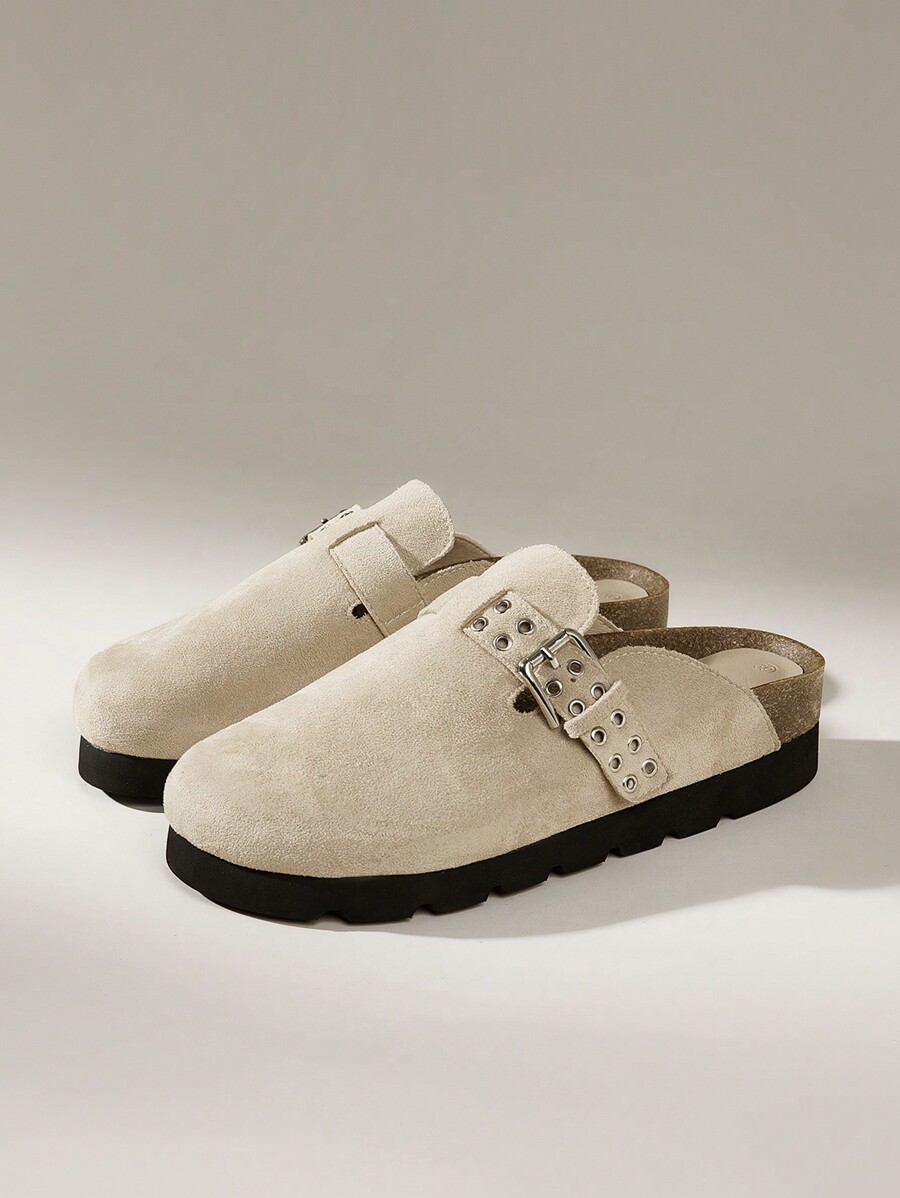 Solecia Retro Thick-Sole Mule Sandals For Women, New Platform Backless ...