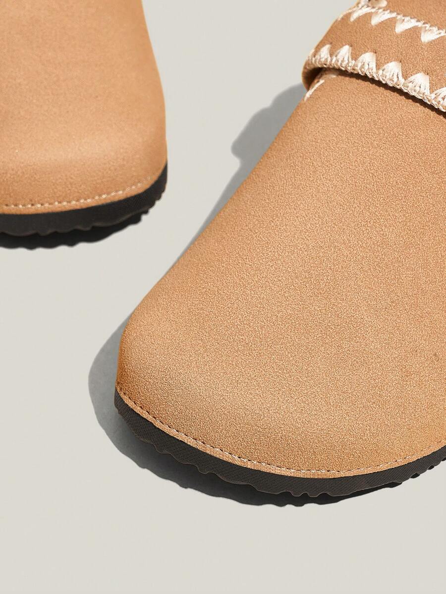 Solecia Women's Fluffy Platform Slippers, Warm Round Toe Shoes ...