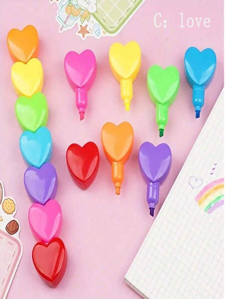 Cute Cartoon Shaped Building Up Block Highlighter | SHEIN Singapore