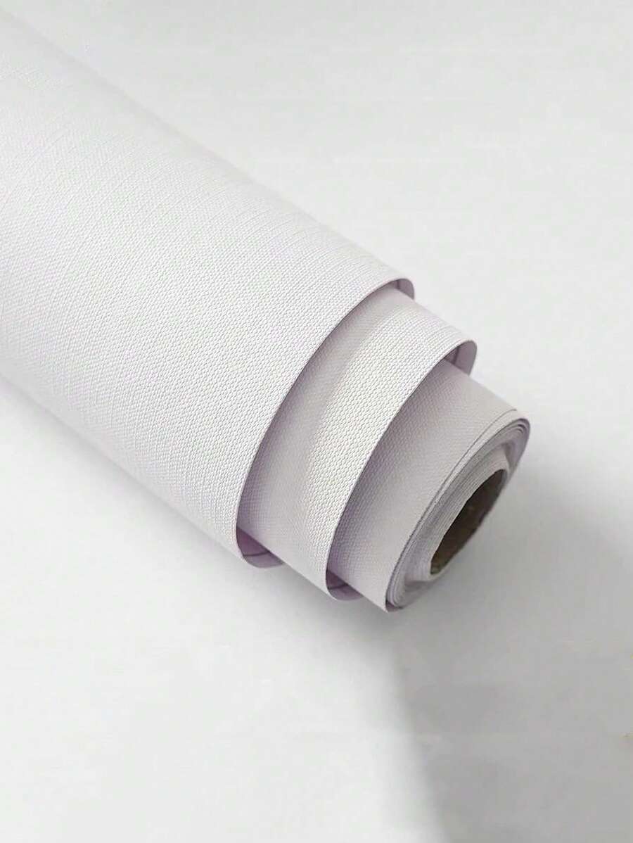 1 Roll White Self-Adhesive Wallpaper Contact Paper For Cabinet, Table ...