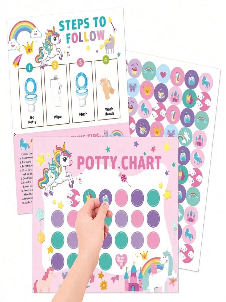 14pcs Toddler Potty Training Reward Chart - Fun Interactive Tool ...