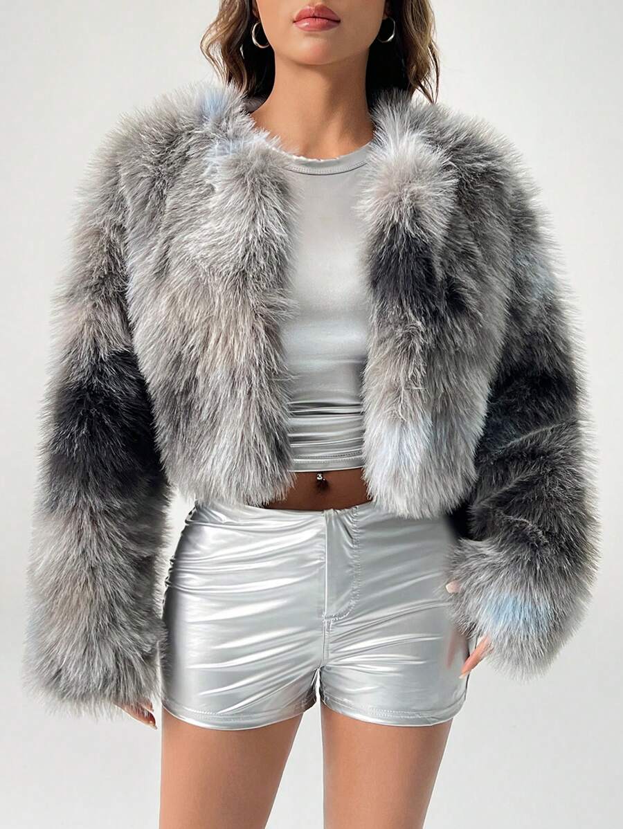 SHEIN PETITE Women Fluffy Coats | SHEIN UK