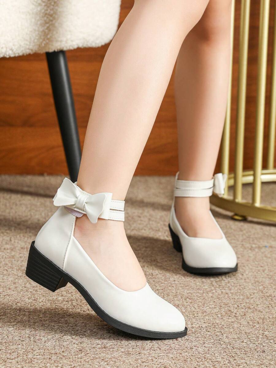 Kids High Heel Shoes, Girls White Sneakers, Children's Shoes, Spring ...