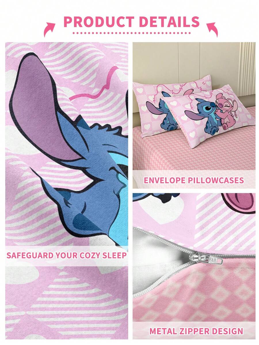 2/3pcs Stitch Duvet Cover Set, Stitch Bedding Set, Cosy Room Decor ...