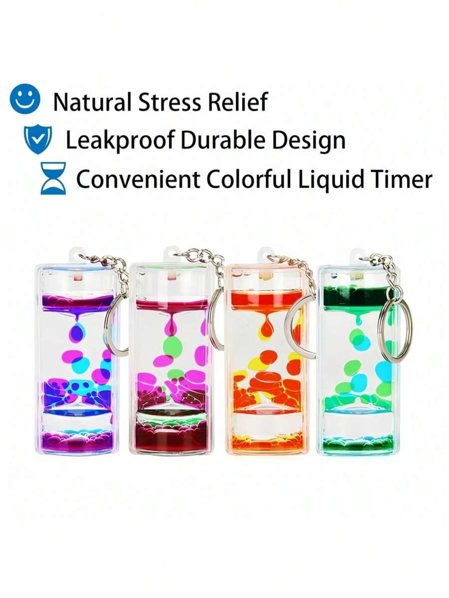 1pc ASNEY Liquimo To Go Sensory Toys - Liquid Motion Bubbler Keychains ...