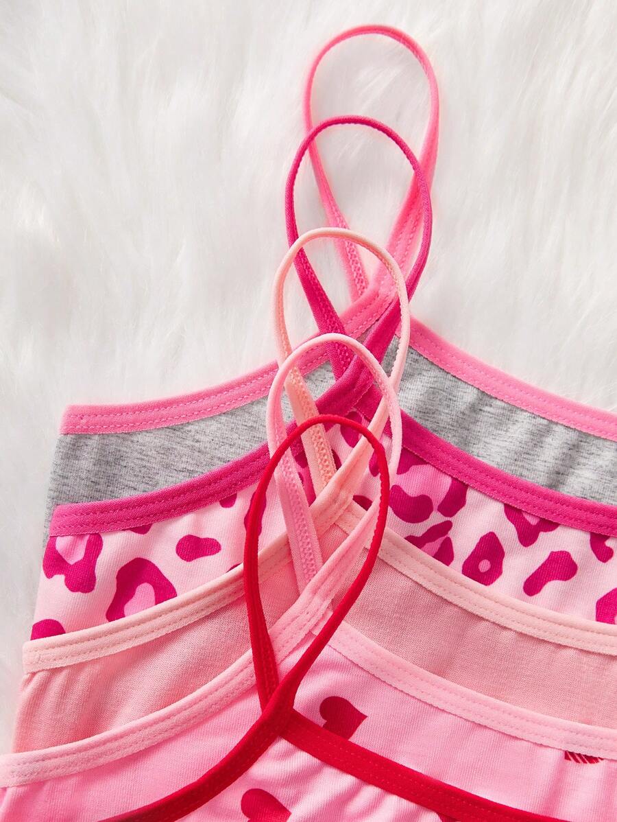 SHEIN Conjunto de 5 Peças de Roupa Íntima para Meninas Adolescentes ...