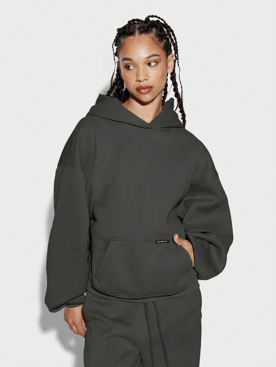 SUMWON WOMEN Overhead Hoodie With Kangaroo Pocket And Sweatpants With ...