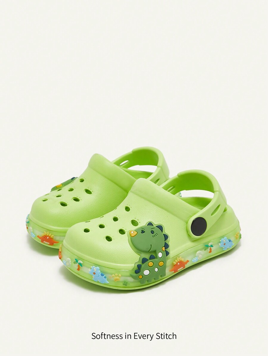 Cozy Pixies Toddler Boys' Comfortable Fashion Green Dinosaur Cartoon Cute Lightweight Breathable ...