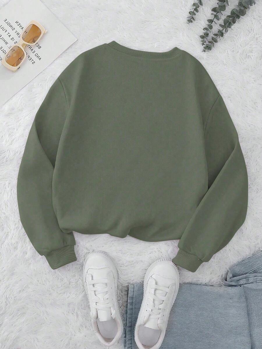 SHEIN LUNE Plus Size Women Duck Pattern 3D Print Faux Embroidery Effect ...