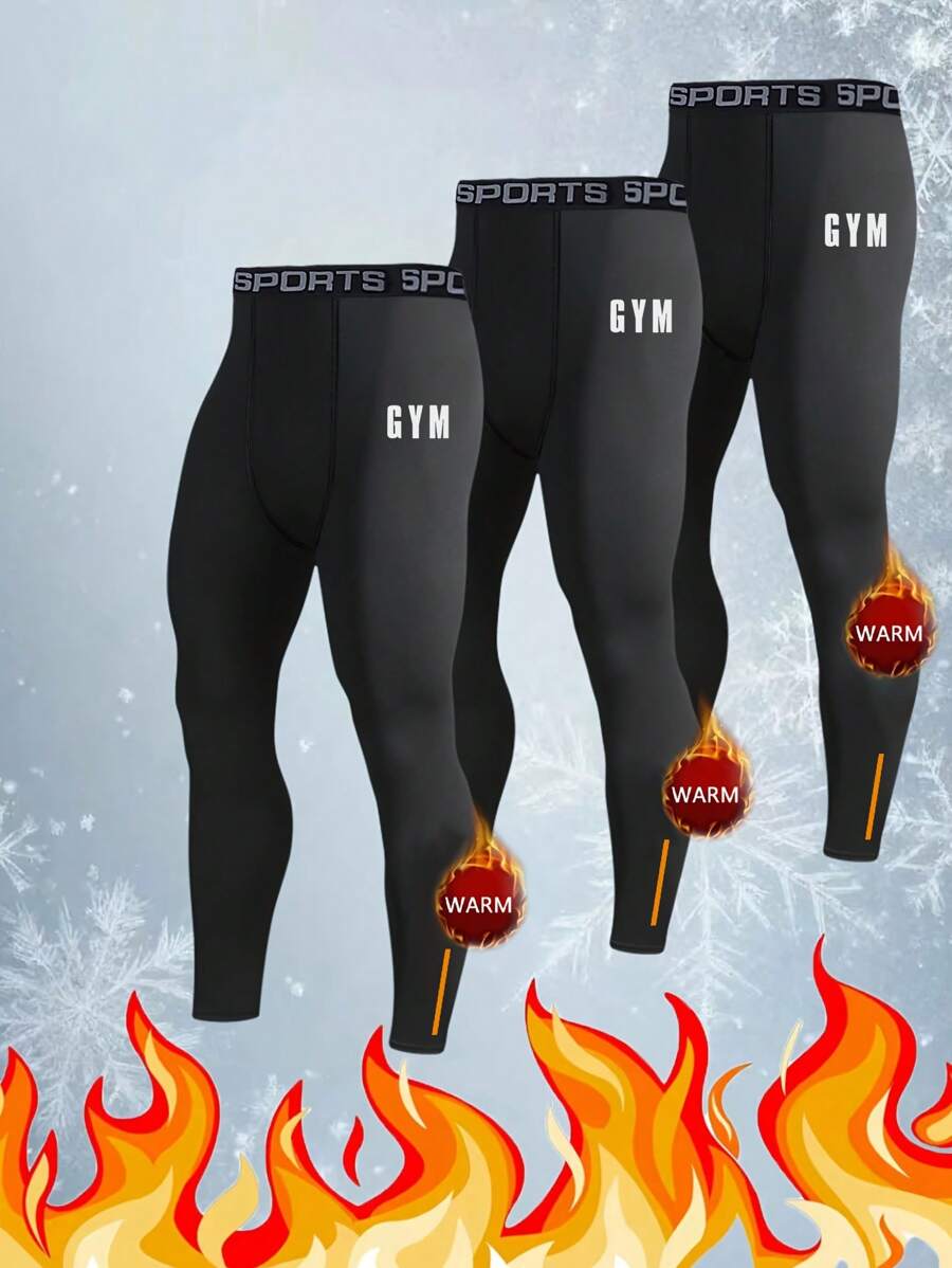 Manfinity Sport Corelite Men's Letter Printed Daily Fitness Sports ...