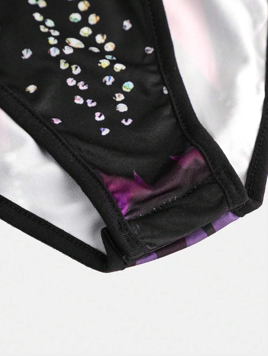 SHEIN Tween Girls Dance Activewear Set, Shiny Ballet Leotard Dress ...