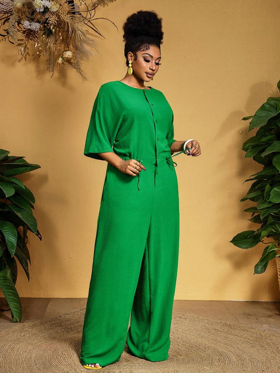 Slaydiva Nuevo mono 2025 de talla grande para mujer con cordón ...