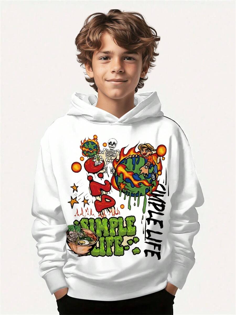 SHEIN Cartoon Earth, Ramen, Skull, Cute, Graffiti, Attitude, Awesome ...