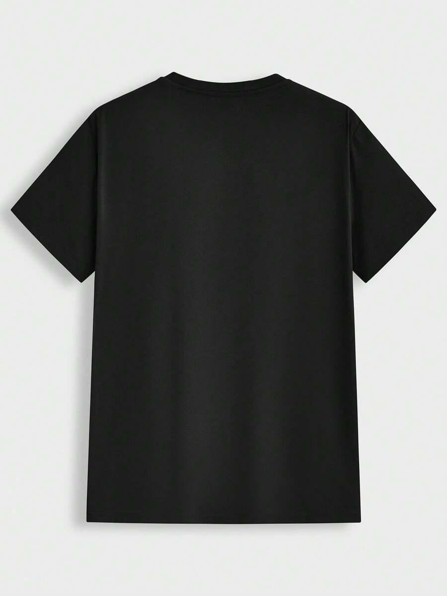 Manfinity Modomio Manfinity Modomio Men's Regular Sized Black Crew Neck ...