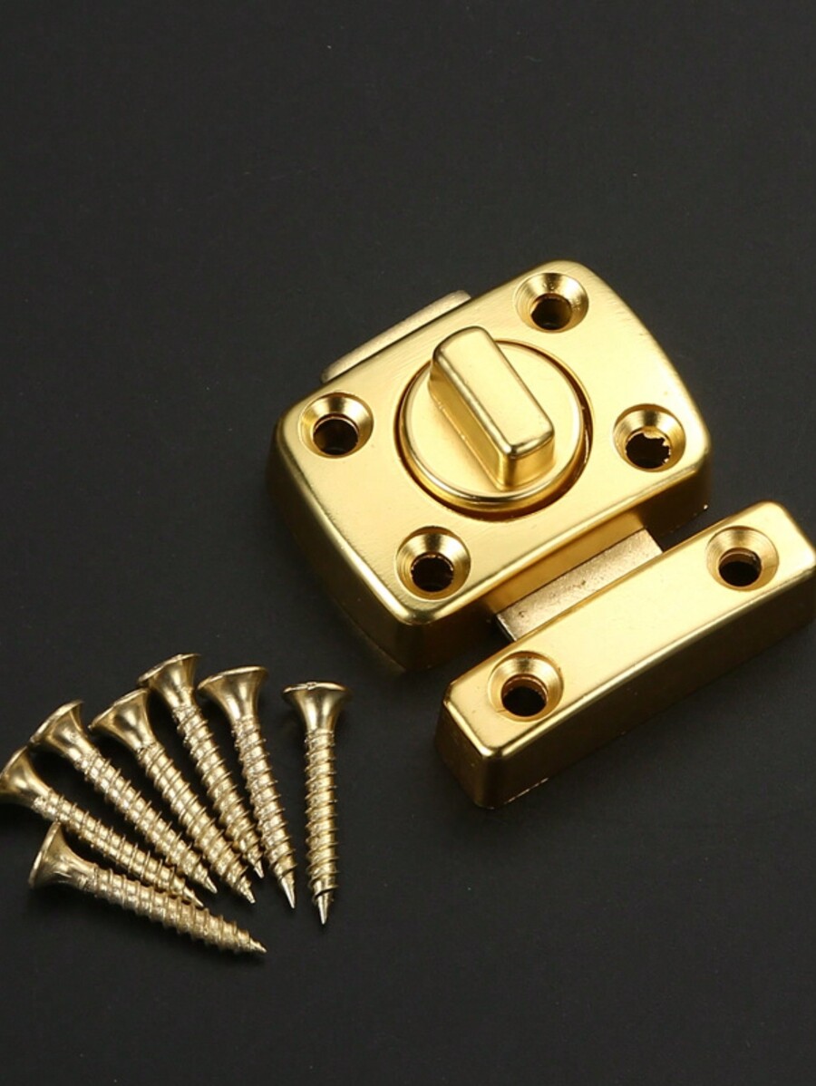 1pc Anti-Theft Zinc Alloy Door Lock Latch,Toilet Bathroom Left And ...