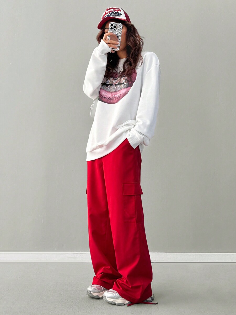 Coolane Women's Daily Wear Cargo Hip-Hop Rapper Streetwear Athleisure ...