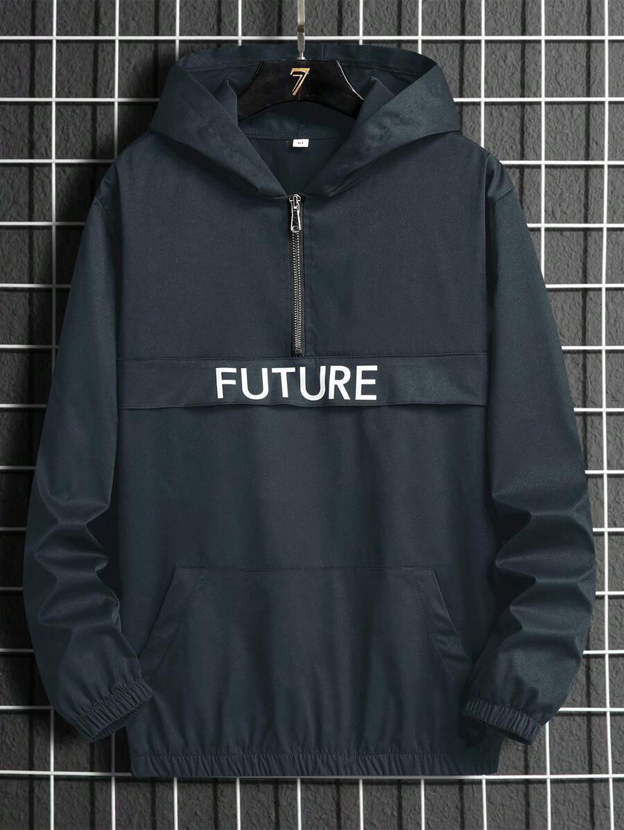 Manfinity Hypemode Men's Zipper Hoodie Jacket, Minimalist Casual ...