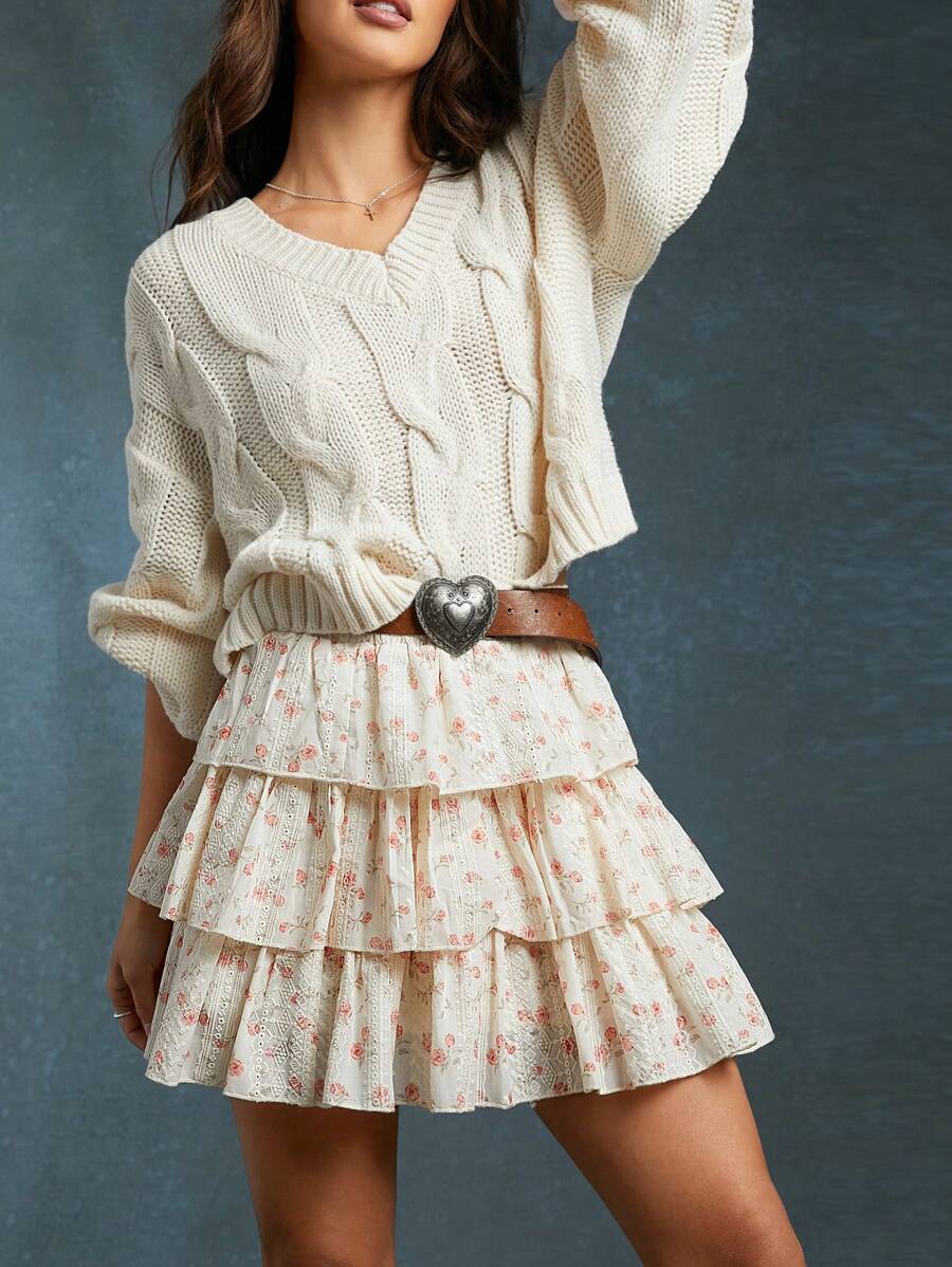 WESTFADE Conjunto de ropa de primavera y verano con minifalda de ...