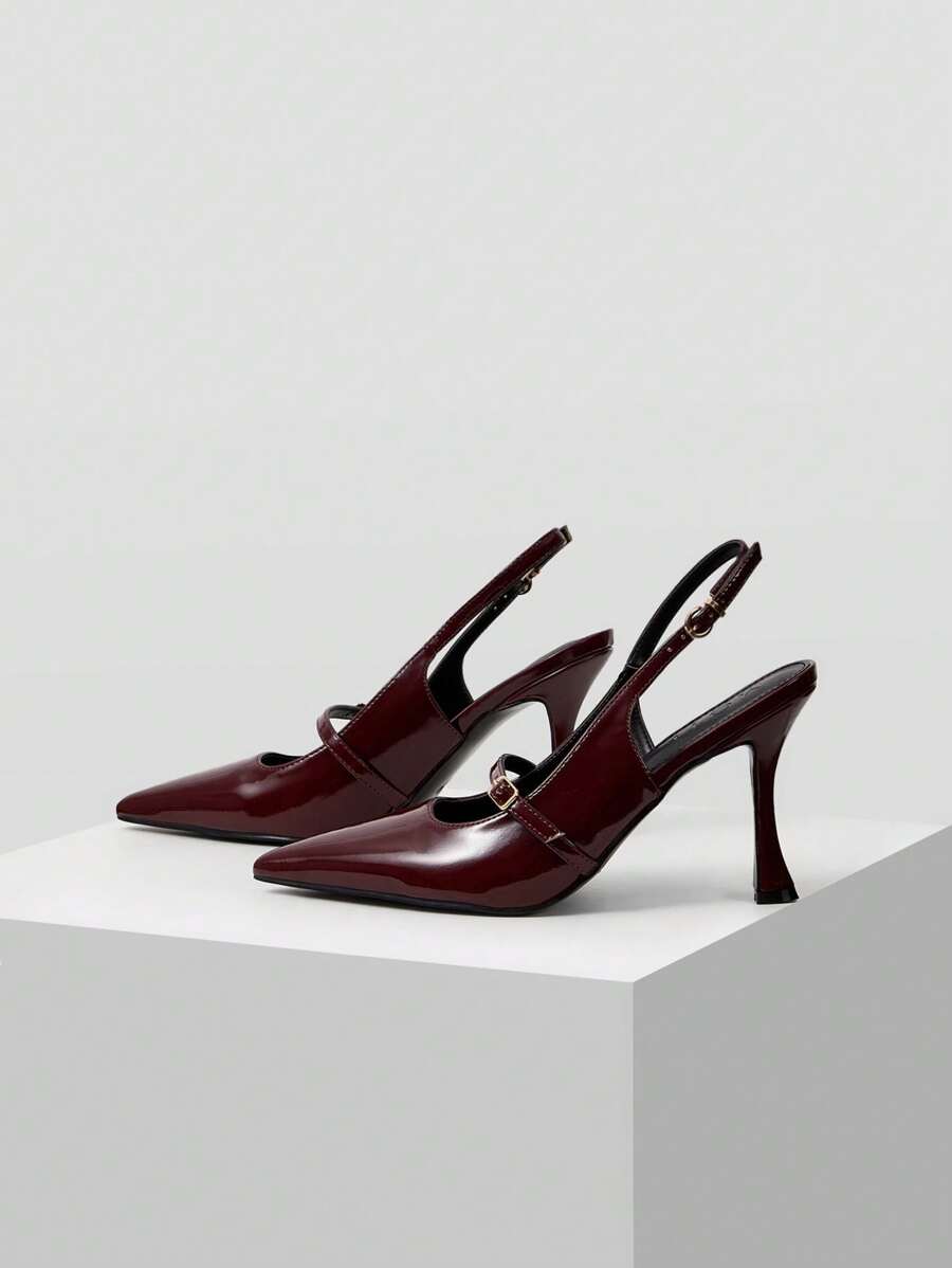 MOTF PREMIUM POINTED TOE FRENCH STYLE SLINGBACKS HIGH HEELS, SPRING ...