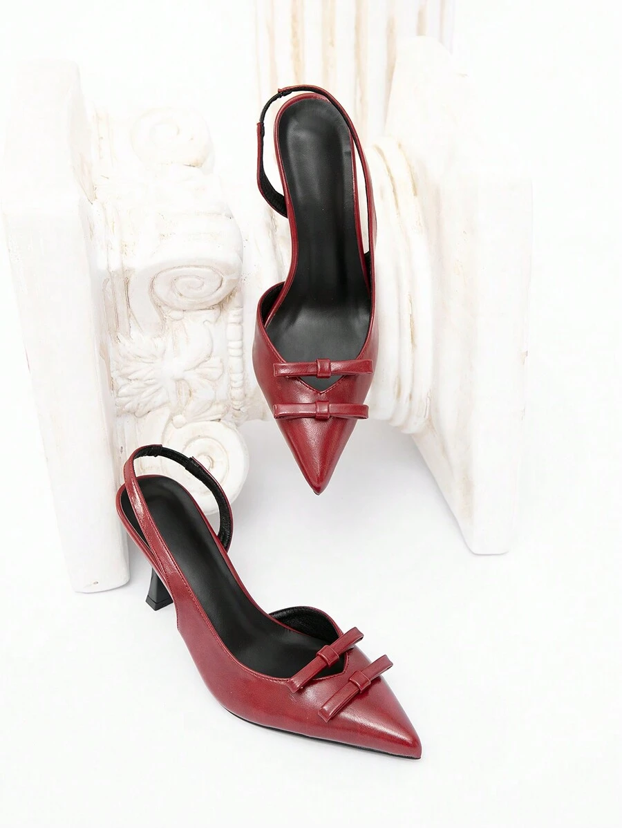 CUCCOO CHICEST Women's Pointed Toe Sexy High Heel Open Back Pumps, New ...