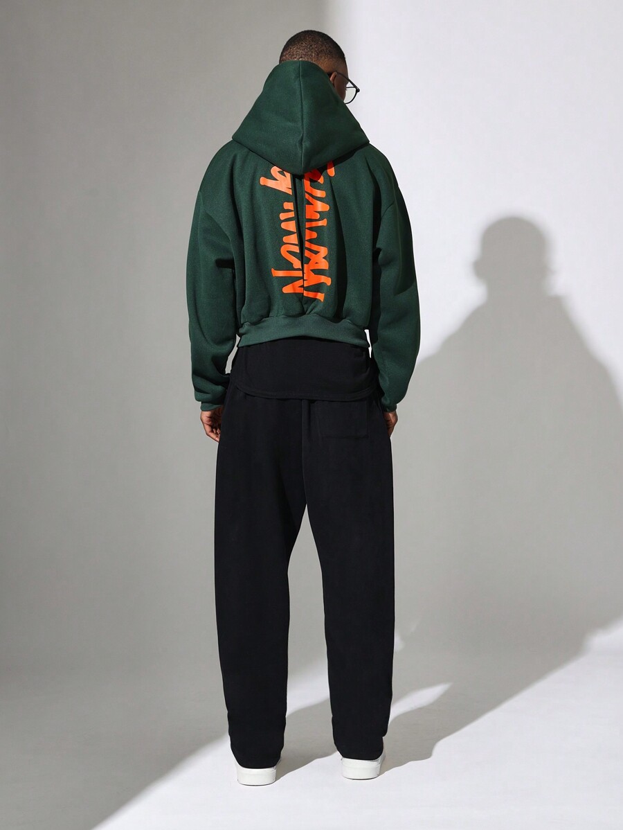 SUMWON sweat-shirt à capuche zippé vert forêt classique pour la Saint ...