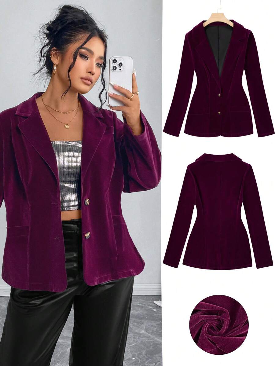 SHEIN LUNE Costume casual élégant et romantique de haute qualité en ...