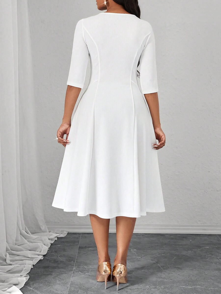 SHEIN Lady Spring, Summer, Autumn And Winter Elegant Office Party New ...