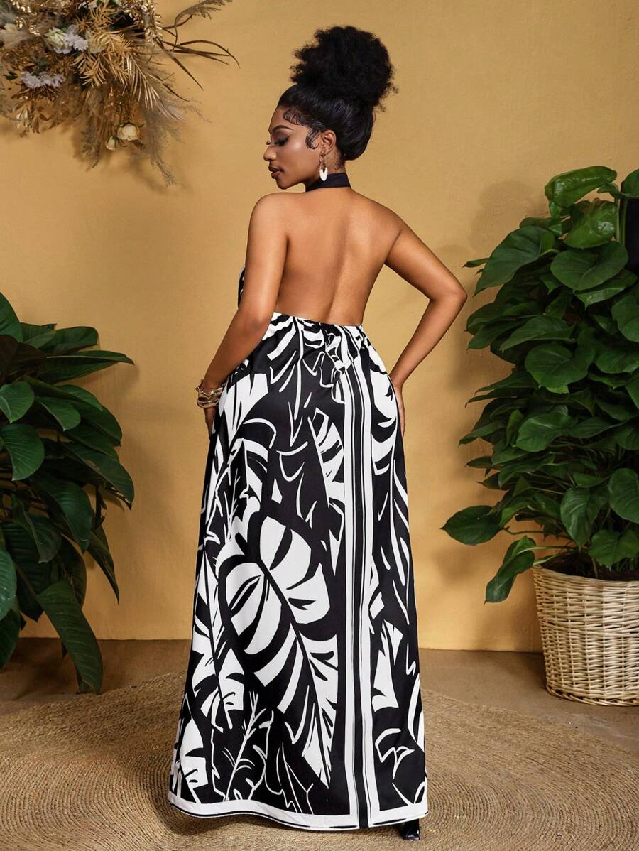 SHEIN Slayr Plus Size Women's Loose Halter A-Line Dress - Suitable For ...