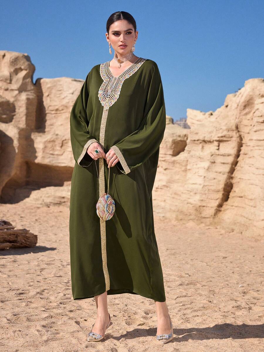 SHEIN Najma Women's Turkish Dress & Traditional Long Robes | SHEIN UK