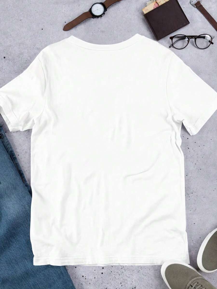 Manfinity Dauomo Camiseta estándar con gráfico de impresión de meme ...