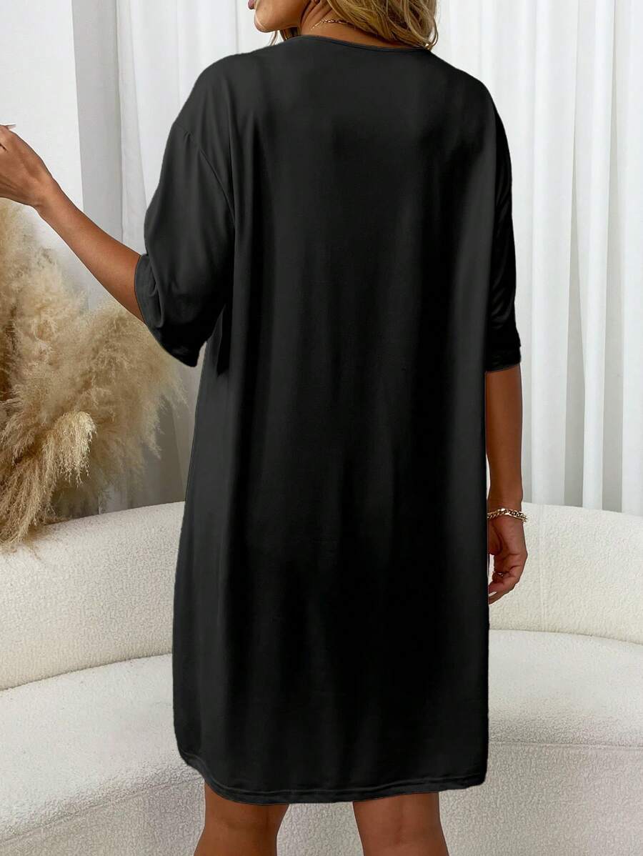 SHEIN LUNE Plus Size Carnival Halloween Mask Party Themed Dress For ...