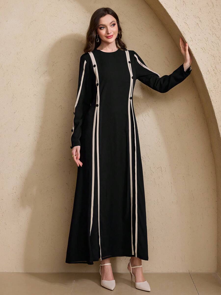 SHEIN Najma Women's Turkish Maxi Dress & Arabian Traditional Abaya ...